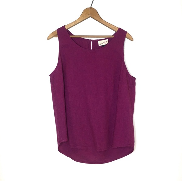 Universal Thread | Tops | Universal Thread Linen Blend Tank Magenta L ...